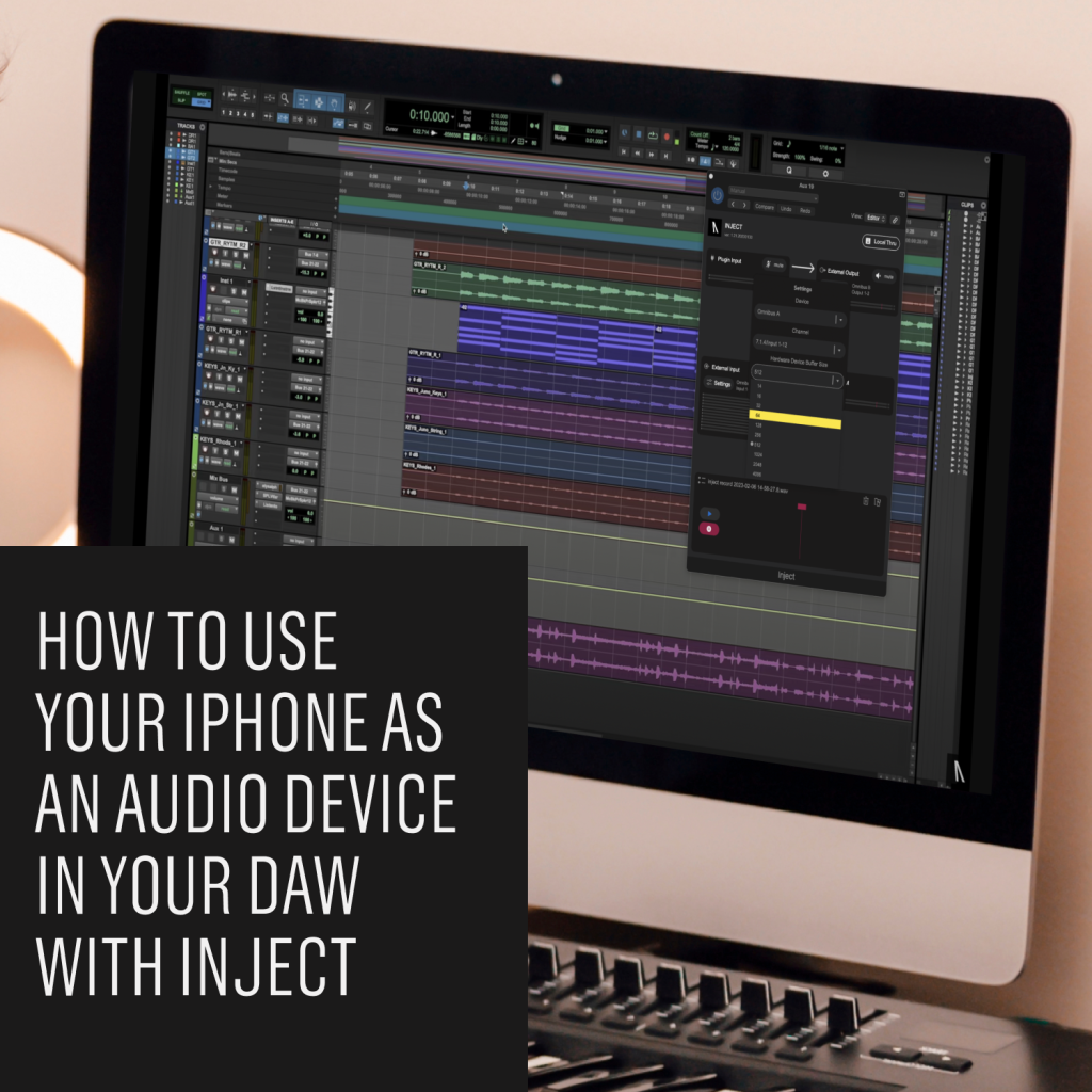 Using your iPhone/iPad as an audio device in your DAW with INJECT ...